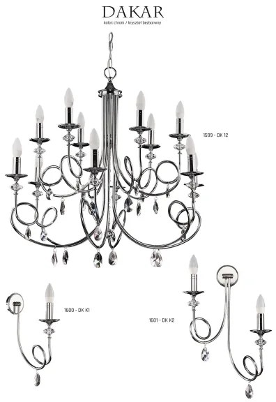 Jupiter 1599 - DK 12 CH - Lustr DAKAR 12xE14/40W