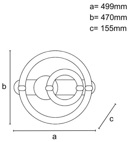 LED Stmívatelné stropní svítidlo LED/120W/230V 3000-6500K + dálkové ovládání