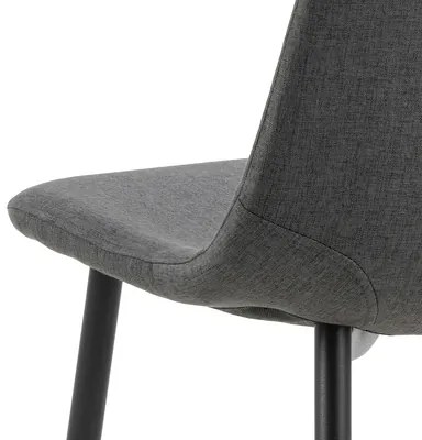 Tmavě šedá čalouněná židle NINA