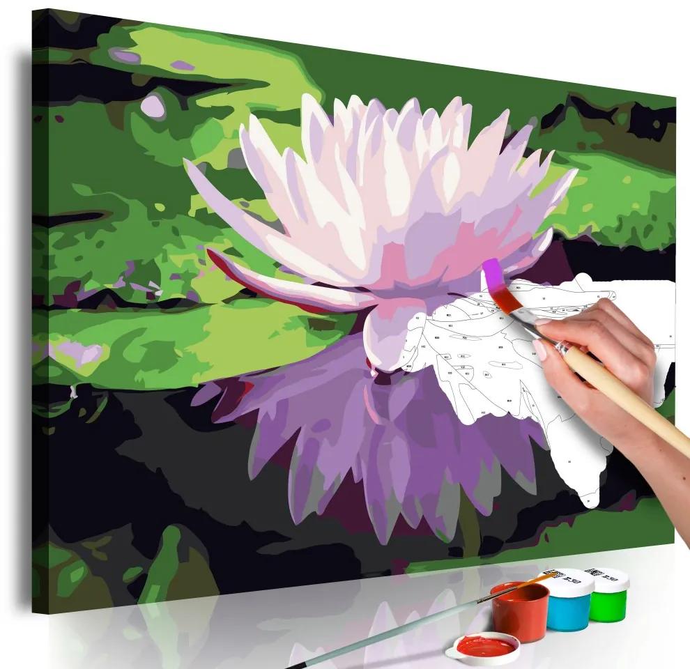 Bimago Malování podle čísel - Water Lily | 60x40 cm