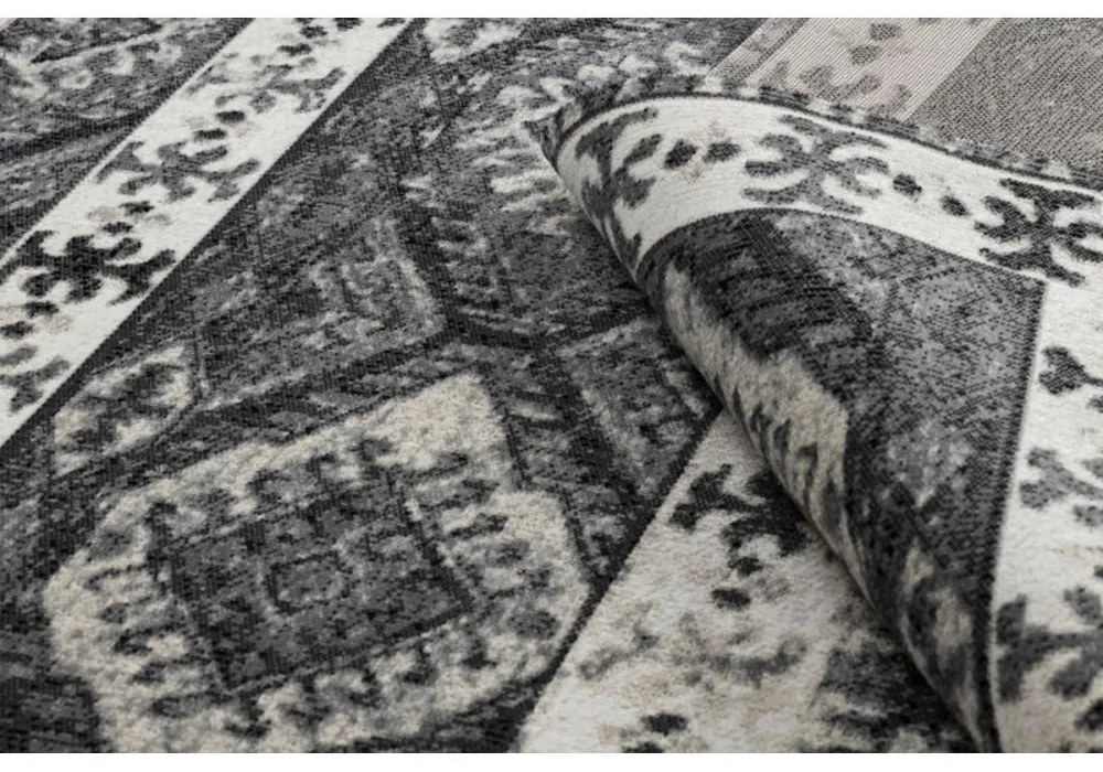 Kusový koberec Umberto šedočerný 80x150cm