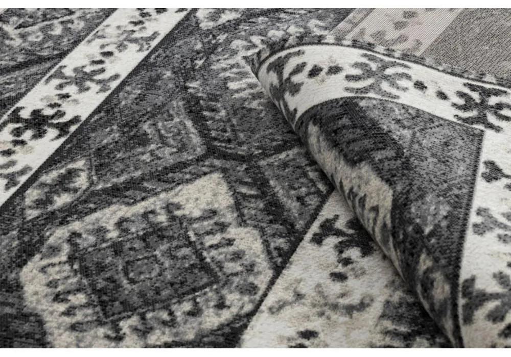 Kusový koberec Umberto šedočerný 80x250cm