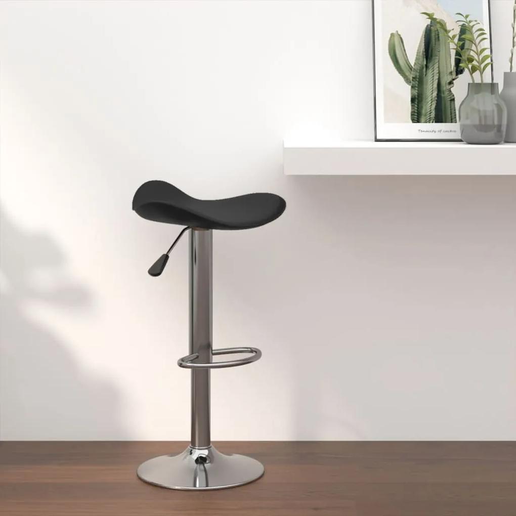 335080 vidaXL Barová stolička černá chromovaná ocel a umělá kůže