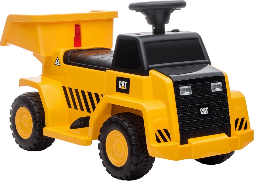HOMCOM Elektrický dětský traktor, Hračkový vůz s nakládací plochou, Klakson, Elektrické auto pro děti, Traktor s osvětlením, max. 3 km/h, pro děti od