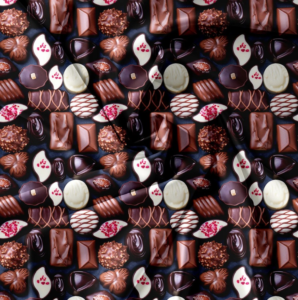 Povlečení z mikrovlákna BONBONS hnědé