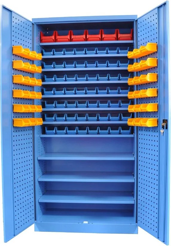 KOVOS Dílenská skříň Kovos s plastovými boxy SPZ_11_0002_C_VAR_6