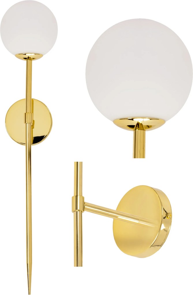 Toolight - nástěnná lampa KINKIET 90cm G9 25W APP582-1W, zlatá, OSW-00076