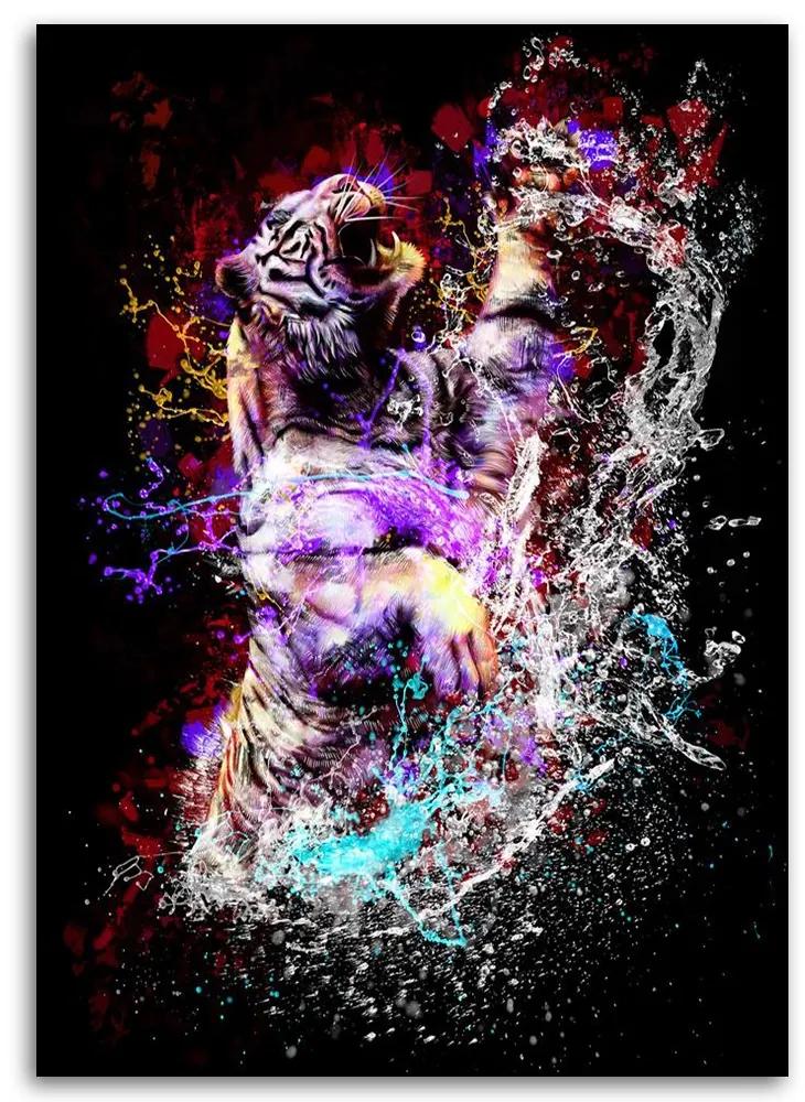 Gario Obraz na plátně Duhový tygr - Dmitry Belov Rozměry: 40 x 60 cm