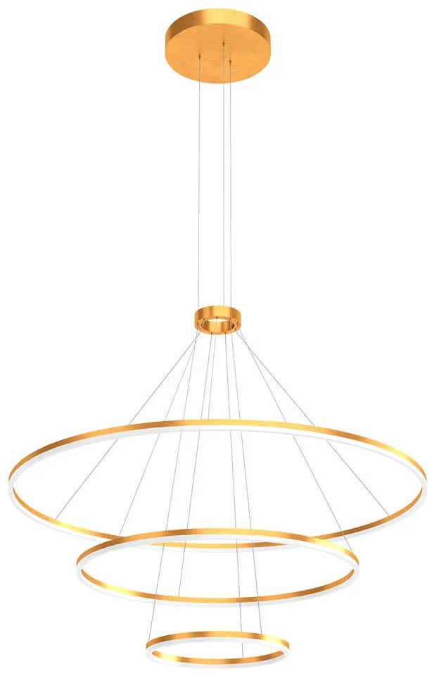 Světla a lustry REDO GROUP Redo ORBIT lustr na lanku 01-2482/LED 151W/120 cm/4000K/bronz Stmívání: Dali