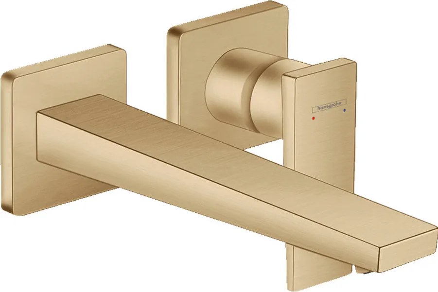 Hansgrohe Metropol, umyvadlová baterie pod omítku 225 mm, 2-otvorová instalace, bronzová matná, 32526140