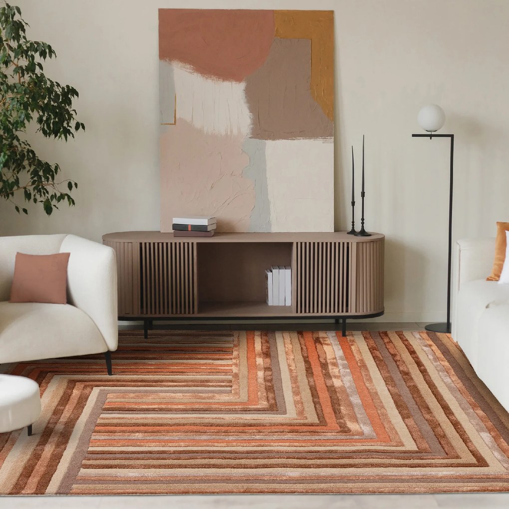 Tribeca Design Kusový koberec Blondie Network Terracotta Rozměry: 160x230 cm