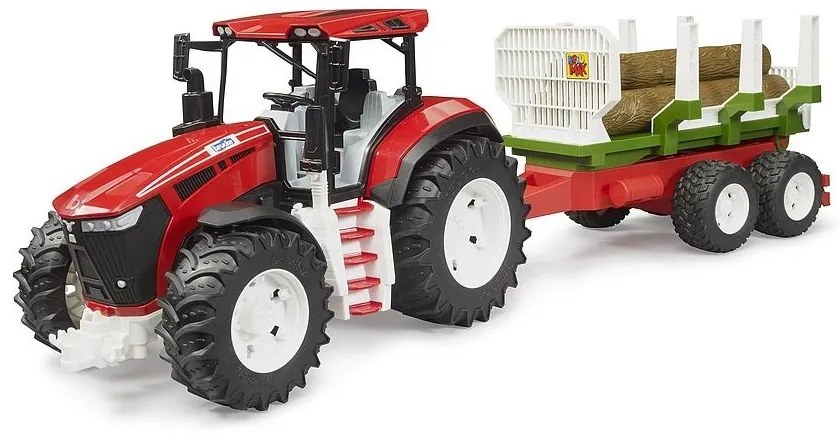Bruder Traktor ROADMAX s přívěsem na dřevo a kládami