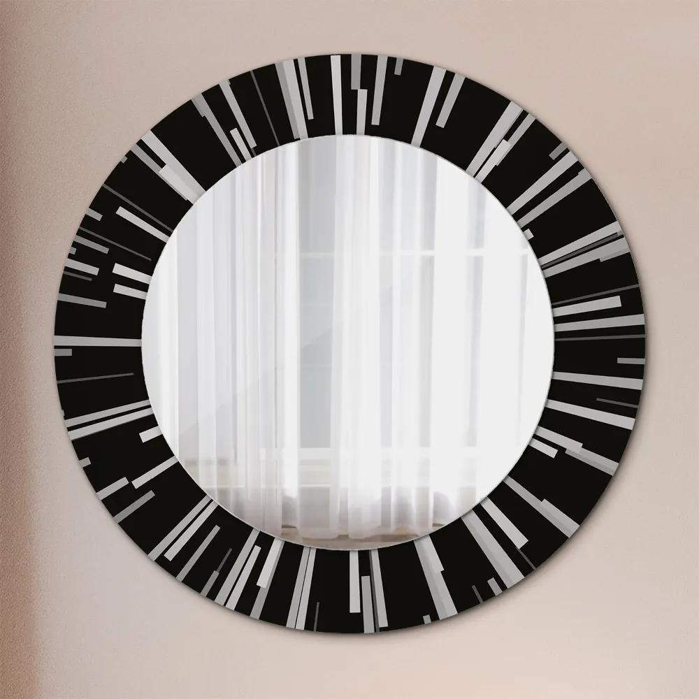 Kulaté dekorativní zrcadlo Radiální složení fi 50 cm