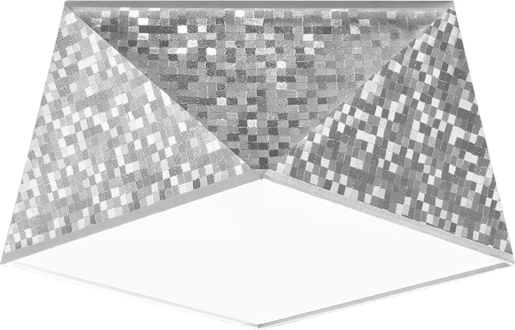 Sollux Lighting Stropní svítidlo HEXA 25 stříbrné