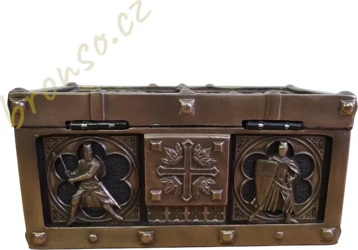 Rytířská šperkovnice Templáři, box na drobnosti - Veronese WU77621A4