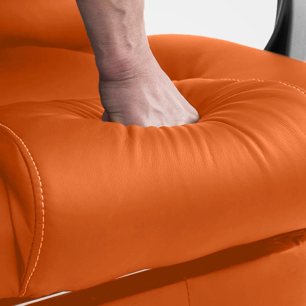 Kancelářská židle Pacific s masážní funkcí V2 – oranžová