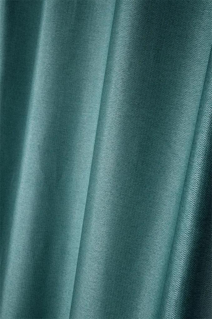 Dekorační závěs "BLACKOUT" zatemňující s kroužky EDIMBOURGH (cena za 1 kus) 140x260 cm, zelená, France