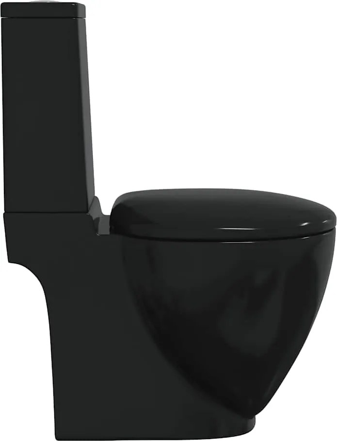 Keramické WC kulaté spodní odpad černé 141136