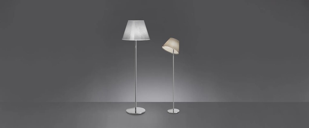 Artemide 1136020A Choose terra, designová stojací lampa se stínítkem z pergamenu, 2x75W, 140cm