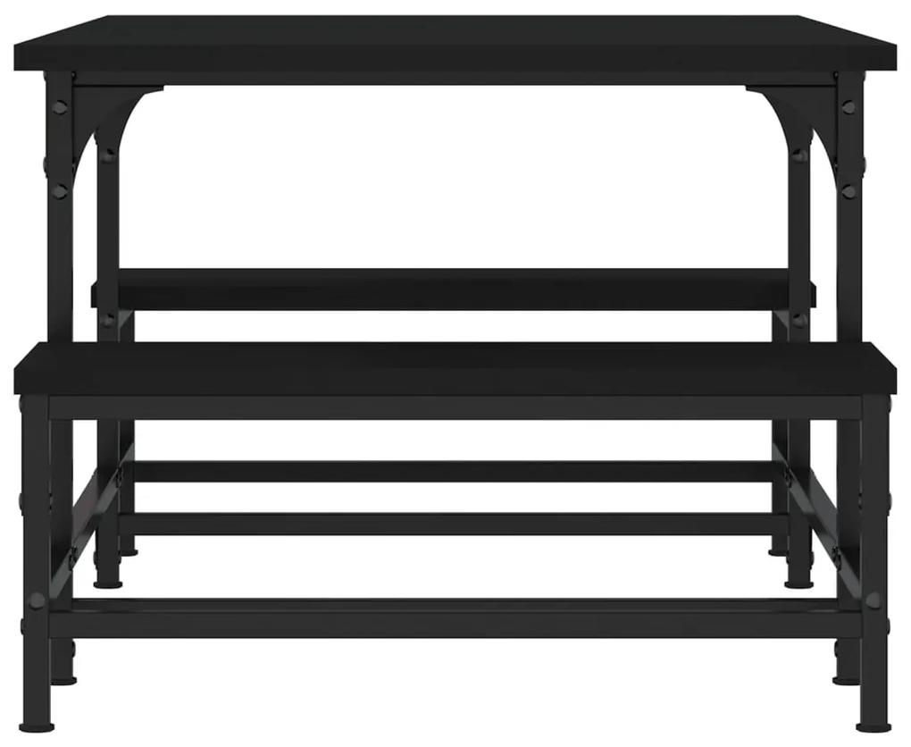 Konferenční stolek černý 100 x 50,5 x 40 cm kompozitní dřevo