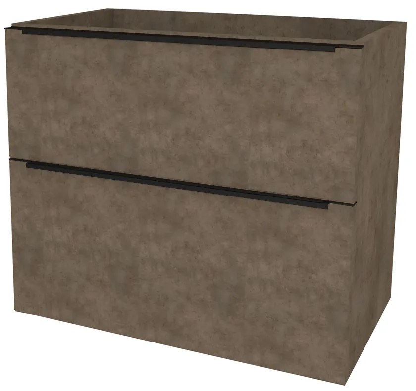 Mereo Mereo, Mailo, koupelnová skříňka 81 cm, černé madlo, Multidecor, CN591SBBCS2