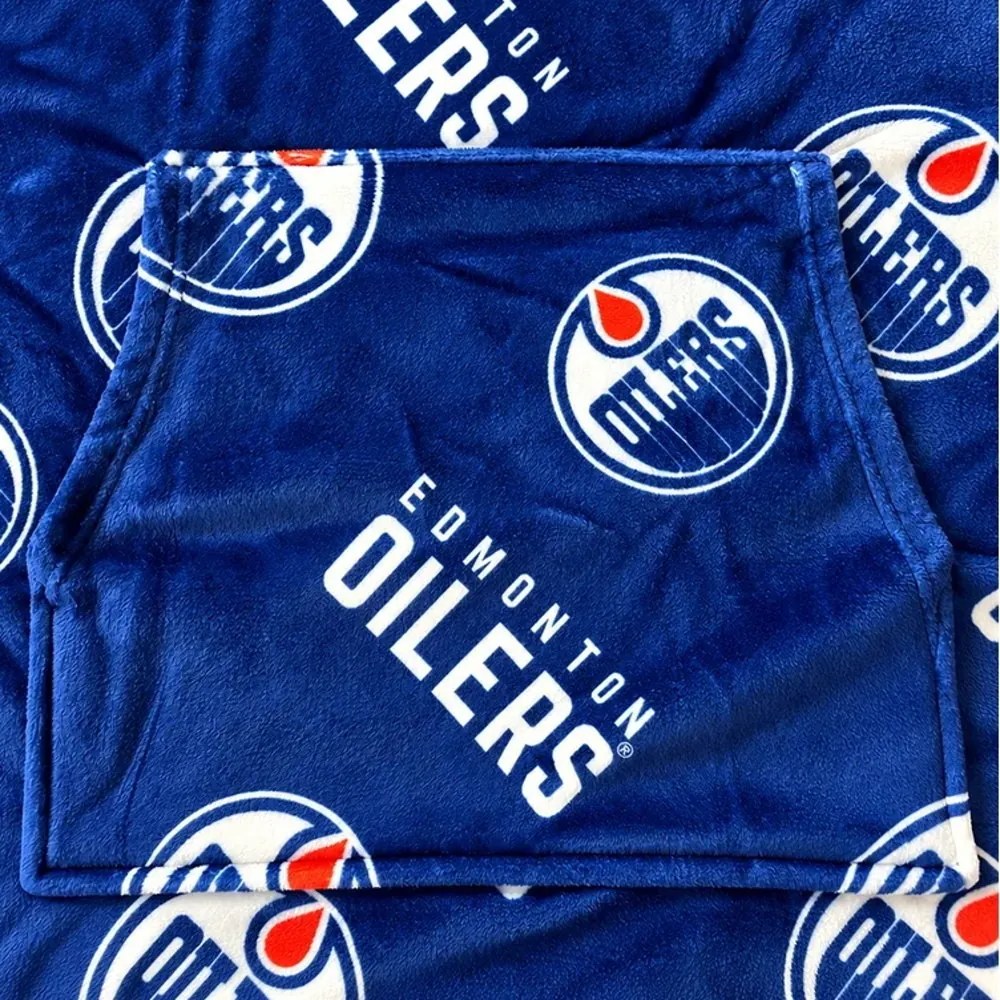 Mikinová televizní deka NHL Edmonton Oilers - vel. M