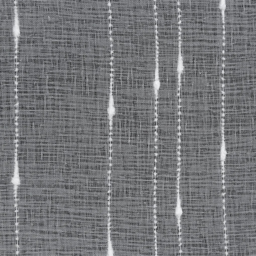 ZÁCLONA NA KROUŽCÍCH BECKY 140X250 CM BÍLÁ
