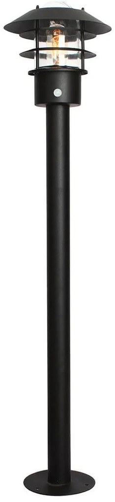 Venkovní lampa s čidlem Elstead HELSINGOR/černá/100 cm