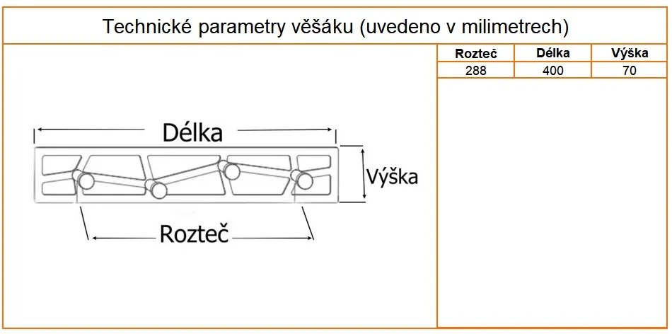 In-Design Věšák Rio černý velký