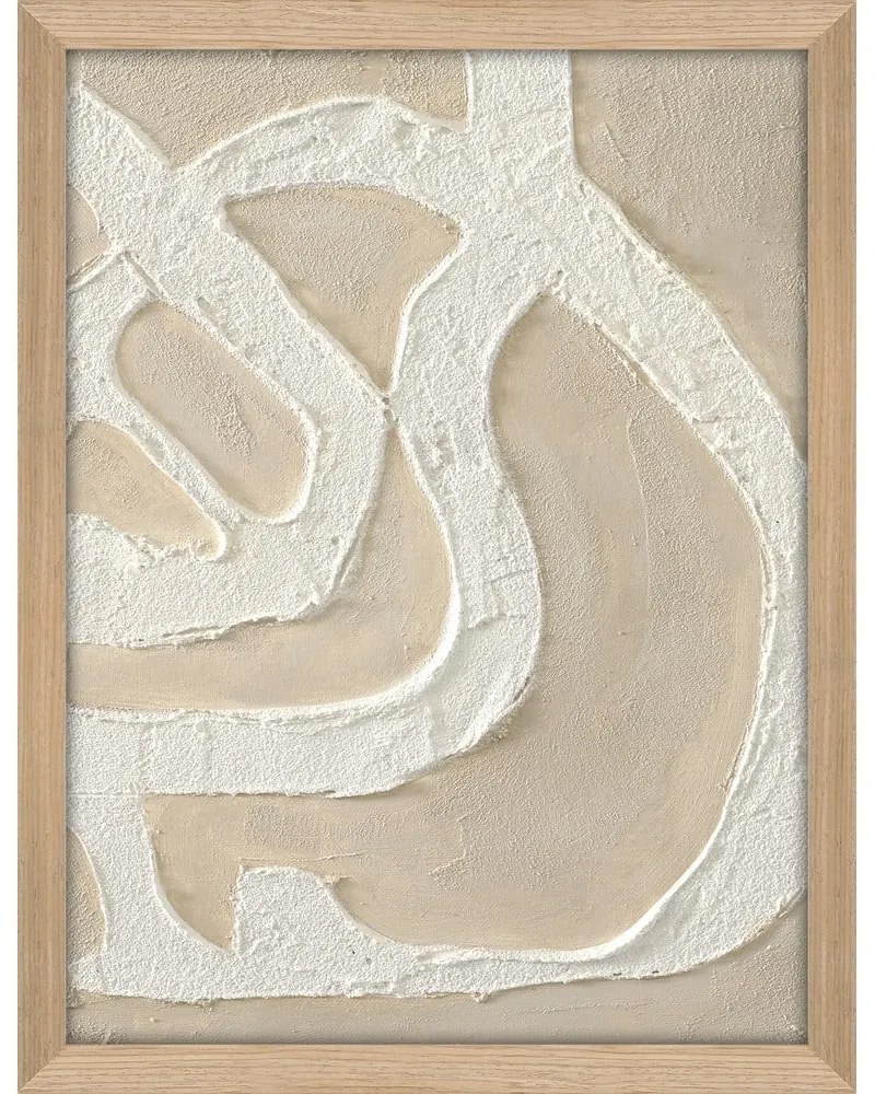 Ručně malovaný obraz 32,5x42,5 cm Raw organic – Malerifabrikken