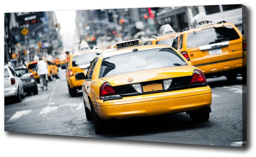 Wallmuralia Moderní obraz canvas na rámu Taxi New York 100x50 cm