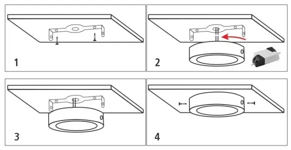 LED Stropní svítidlo LED/12W/230V 4200K pr. 16 cm bílá
