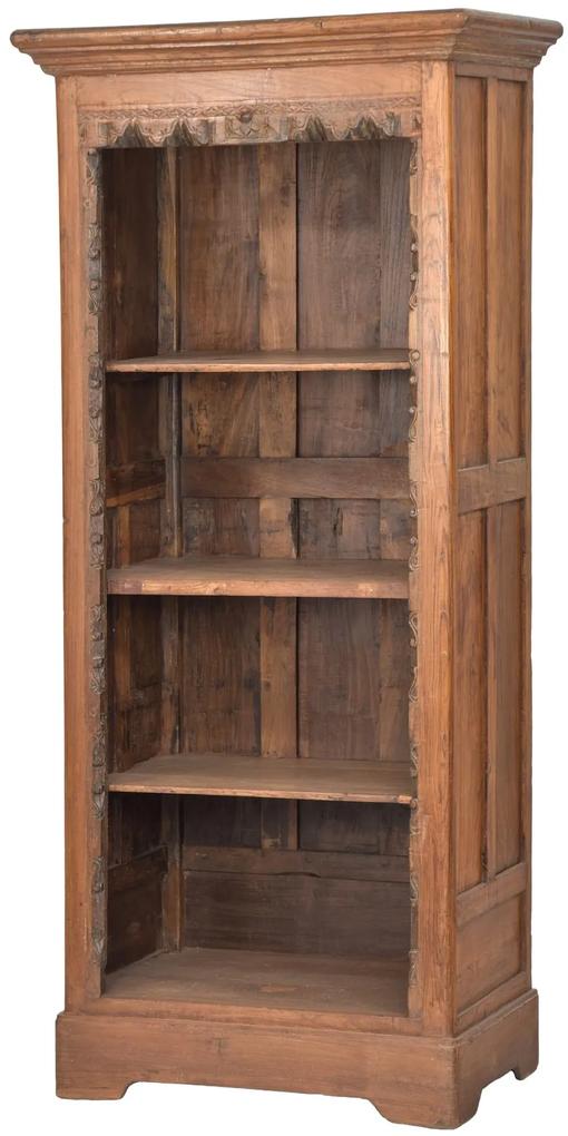 Sanu Babu Knihovna z teakového dřeva, 80x50x185cm