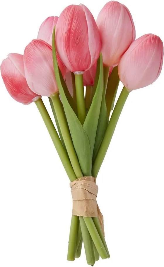 Butlers FLORISTA Svazek mini tulipánů 7 ks 16 cm - růžová