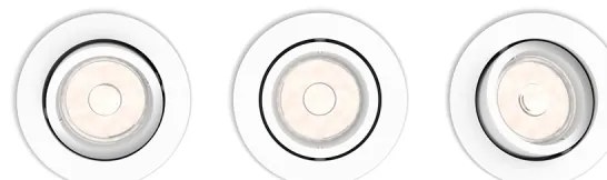 Philips 50393/31/PN - SADA 3x Podhledové svítidlo DONEGAL 1xGU10/5,5W/230V