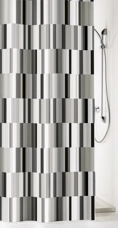 INDUSTRY sprchový závěs 180x200cm, polyester šedý (5280901305)