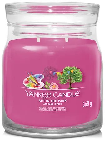 Yankee Candle vonná svíčka Signature ve skle střední Art in the park 368g
