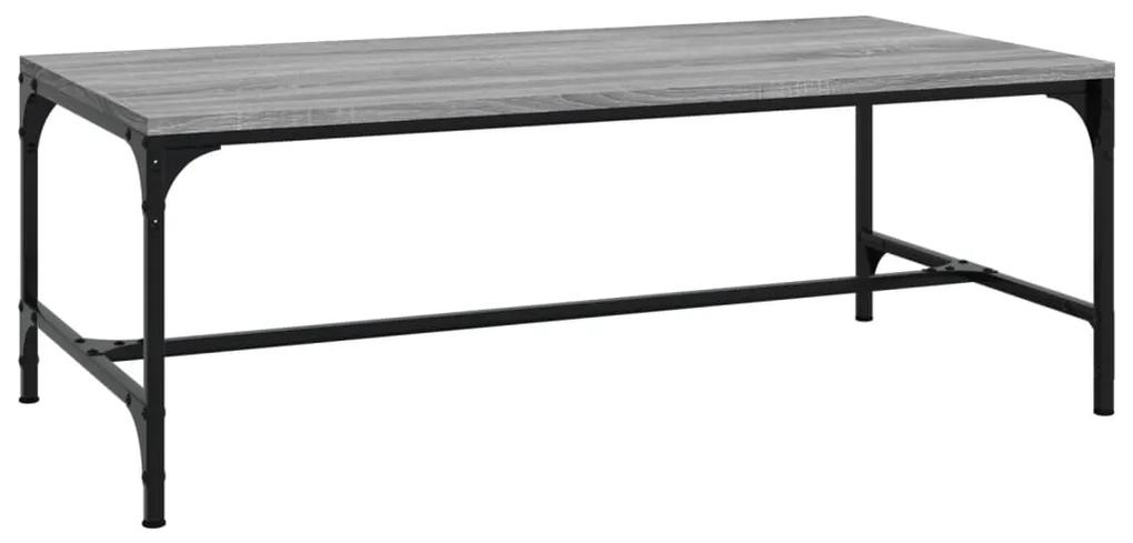 819395 vidaXL Konferenční stolek šedý sonoma 80x50x35 cm kompozitní dřevo