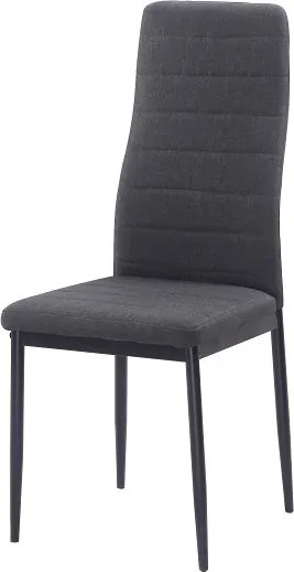 Židle, tmavě šedá látka / černý kov, COLETA NOVA 0000201236 Tempo Kondela
