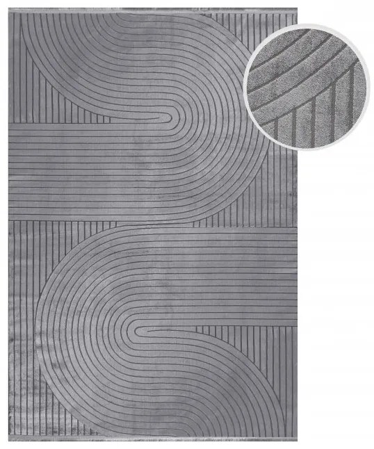 Ayyildiz Kusový koberec STYLE 8902, Šedá Rozměr koberce: 120 x 170 cm