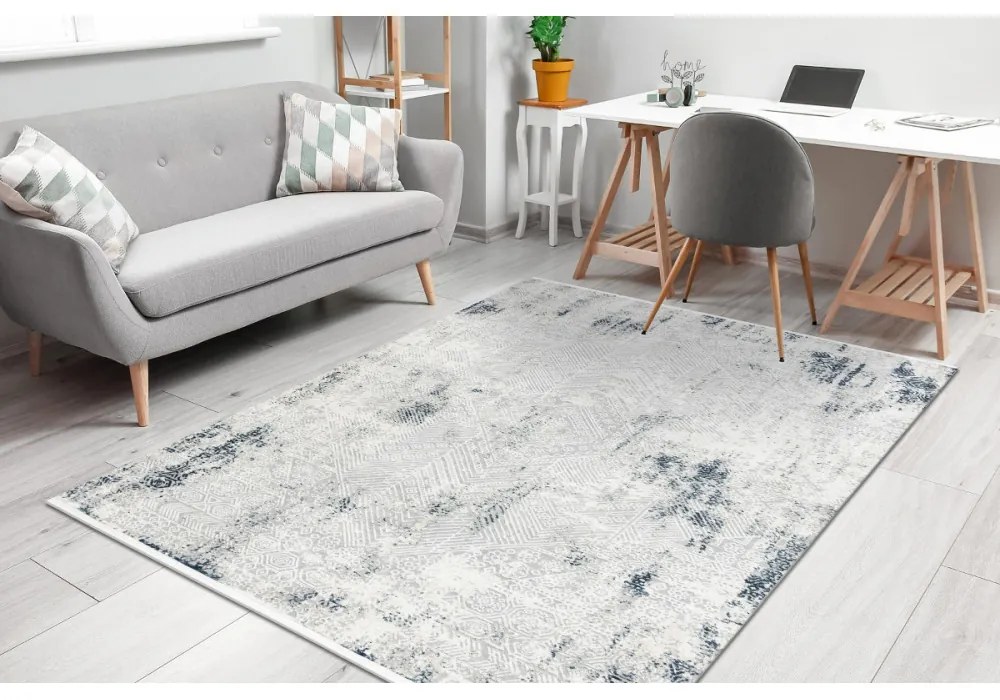 Kusový koberec Melasa modrokrémový 280x370cm