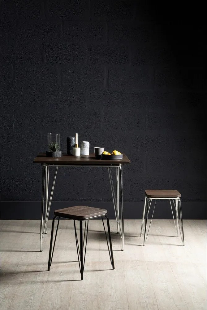 Jídelní stůl z jilmového dřeva ø 80 cm District – Premier Housewares