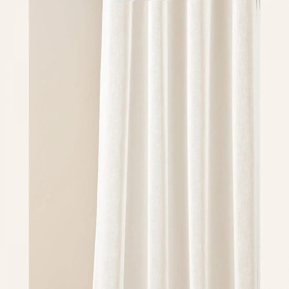 Krémový závěs Sensia s průchodkami 400 x 250 cm