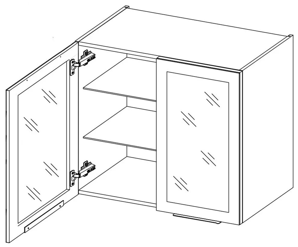 Kuchyňská linka ARONA | 265 cm | PREMIUM BOX zásuvky | UNI dvířka | černá/kašmír