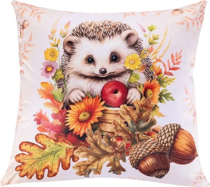 Sada 3 ks povlaků na polštářky LESNÍ ZVÍŘÁTKA 45 x 45 cm