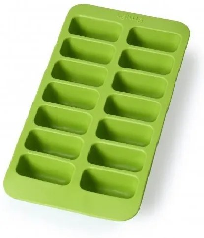 Lékué, Silikonová forma na led Gourmet Rectangular Ice Cube Tray | zelená