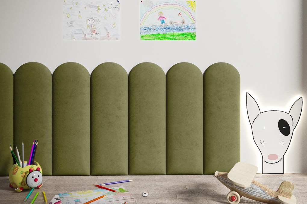 Eka Čalouněný panel Trinity 60 x 20 cm - Khaki zelená 2327