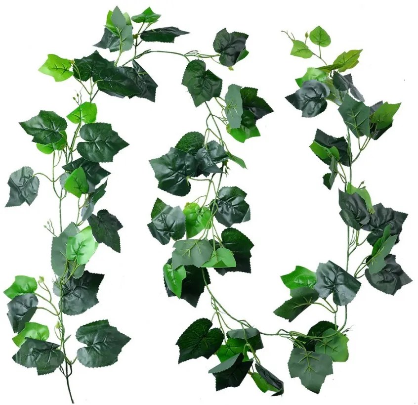 Dekorace zelená umělá rostlina girlanda břečťan - 20*10*220 cm