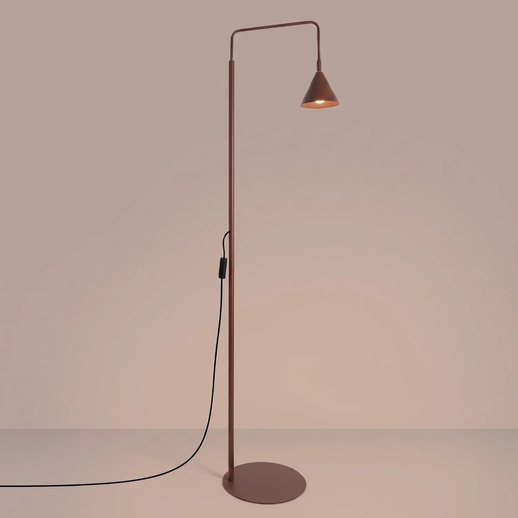 Sollux Lighting Stojací lampa NOX hnědá