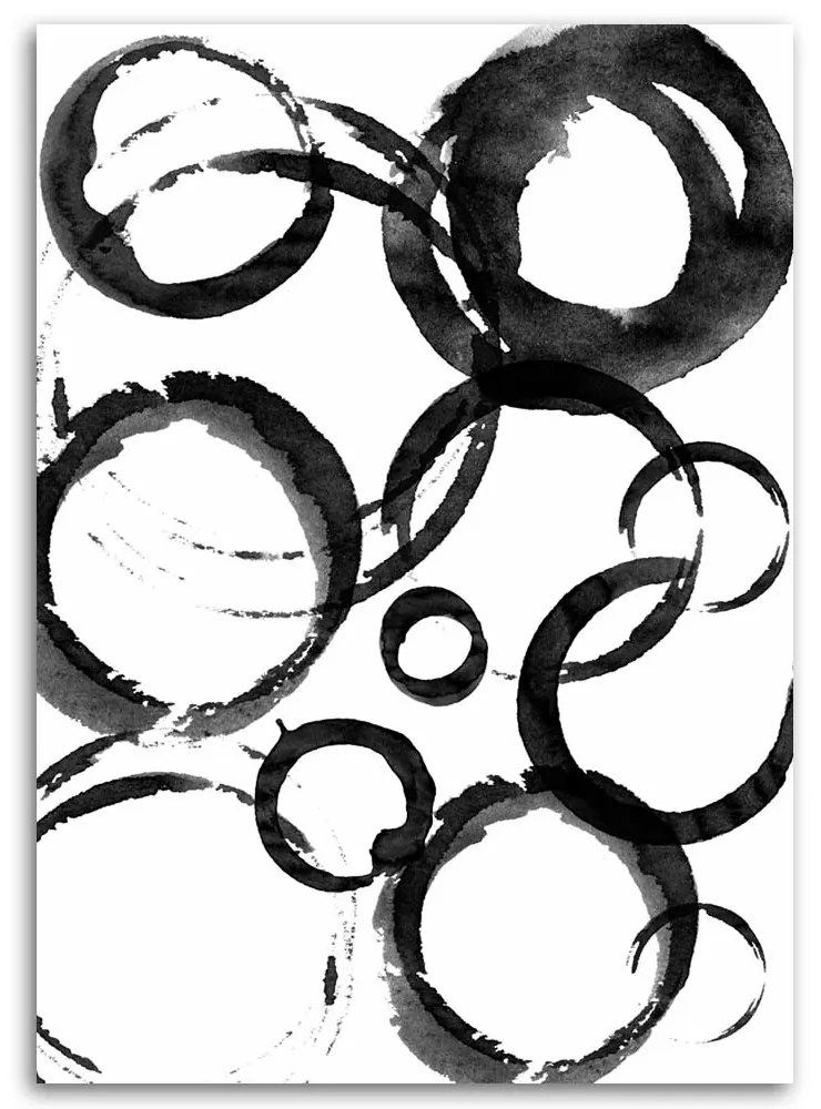 Gario Obraz na plátně Abstraktní kruhy Rozměry: 40 x 60 cm